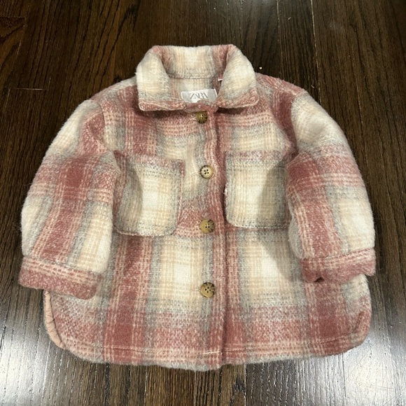 Zara | Jackets & Coats | Zara Toddler Girls Plaid Shacket | Poshmark
